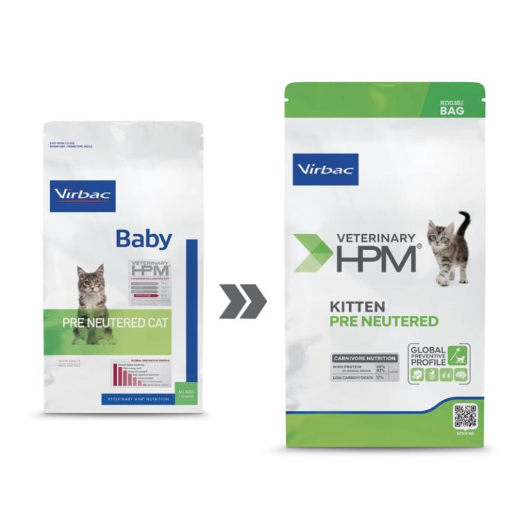 Virbac HPM - Kitten Pre Neutered Cat 3 kg | Tienda Mascotamanía
