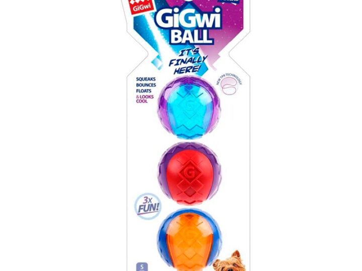 Pelota Squeaker Small x3 GiGwi | Tienda Mascotamanía | Tienda Mascotamanía