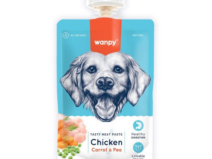 Wanpy Dog Tasty Meat Paste Chicken Carrot & Peas 90 gr | Tienda ...